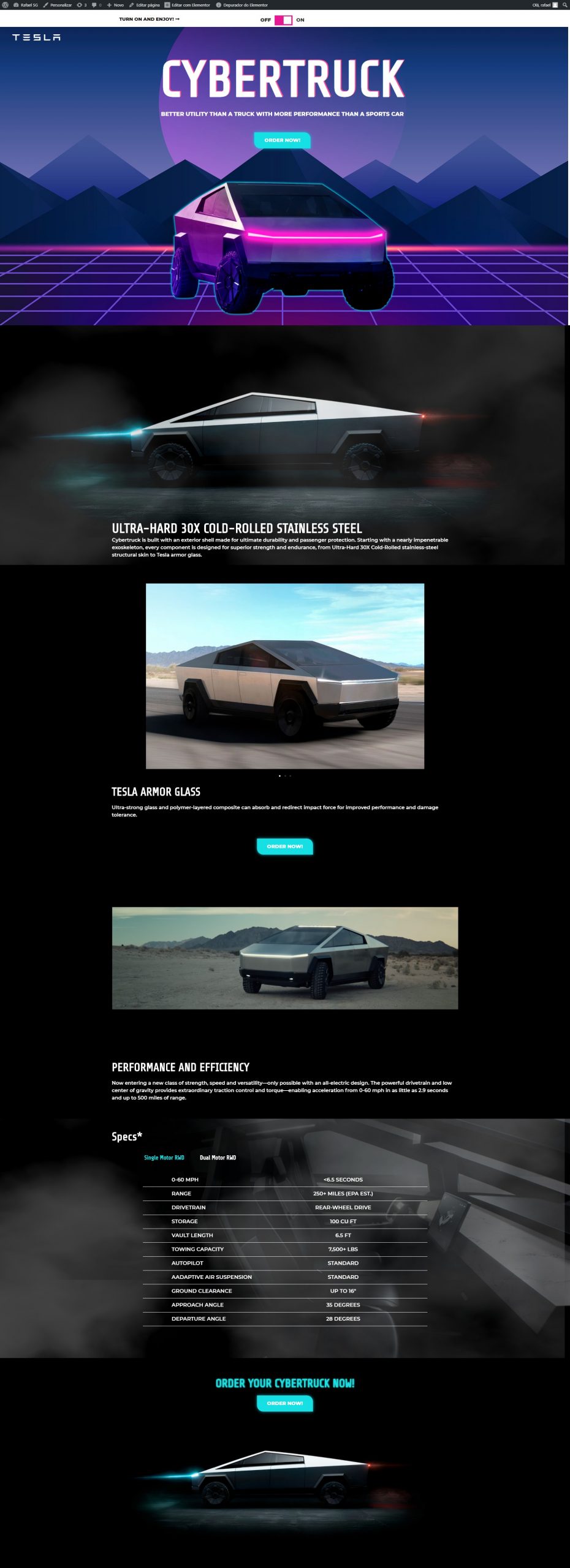 Redesign CyberTruck – Tesla – Rafael SG